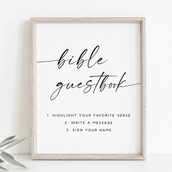 Wedding Bible Guest Book - Etsy