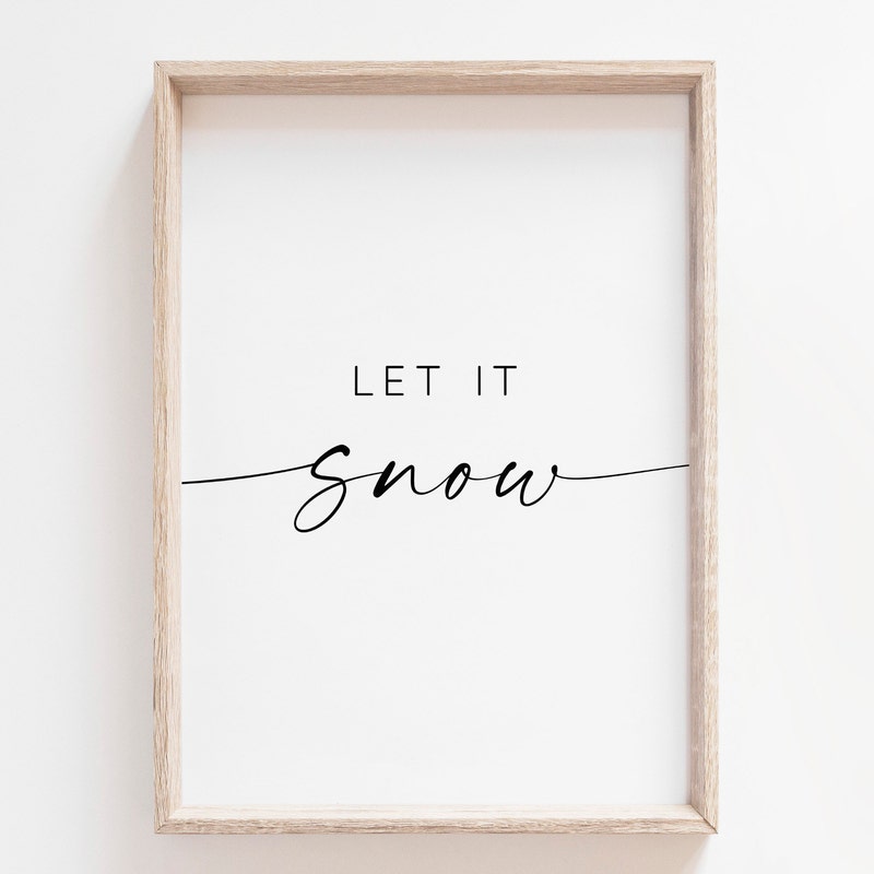 Let It Snow Sign - Etsy