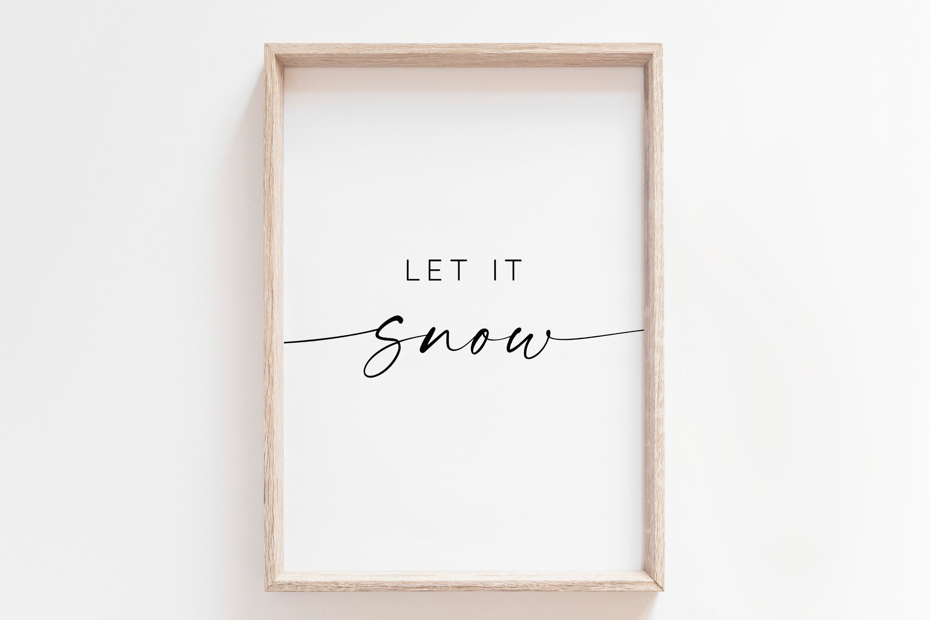 Let It Snow Printable Sign