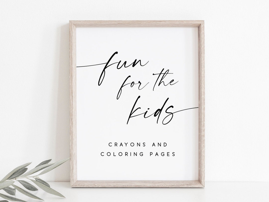 Kids Table Wedding,kids Table Sign,wedding Printables,wedding Kids ...