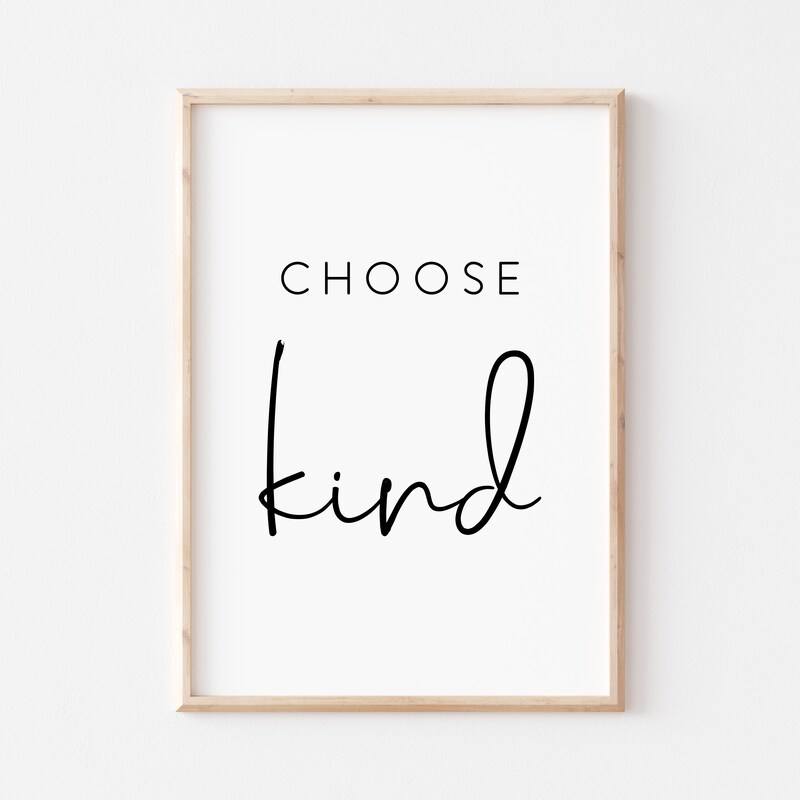 Be Kind Poster - Etsy