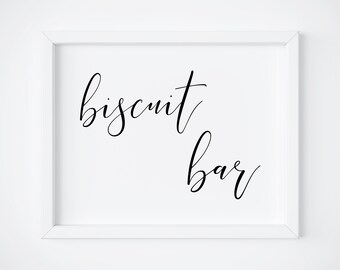 Biscuit Bar Sign | Etsy