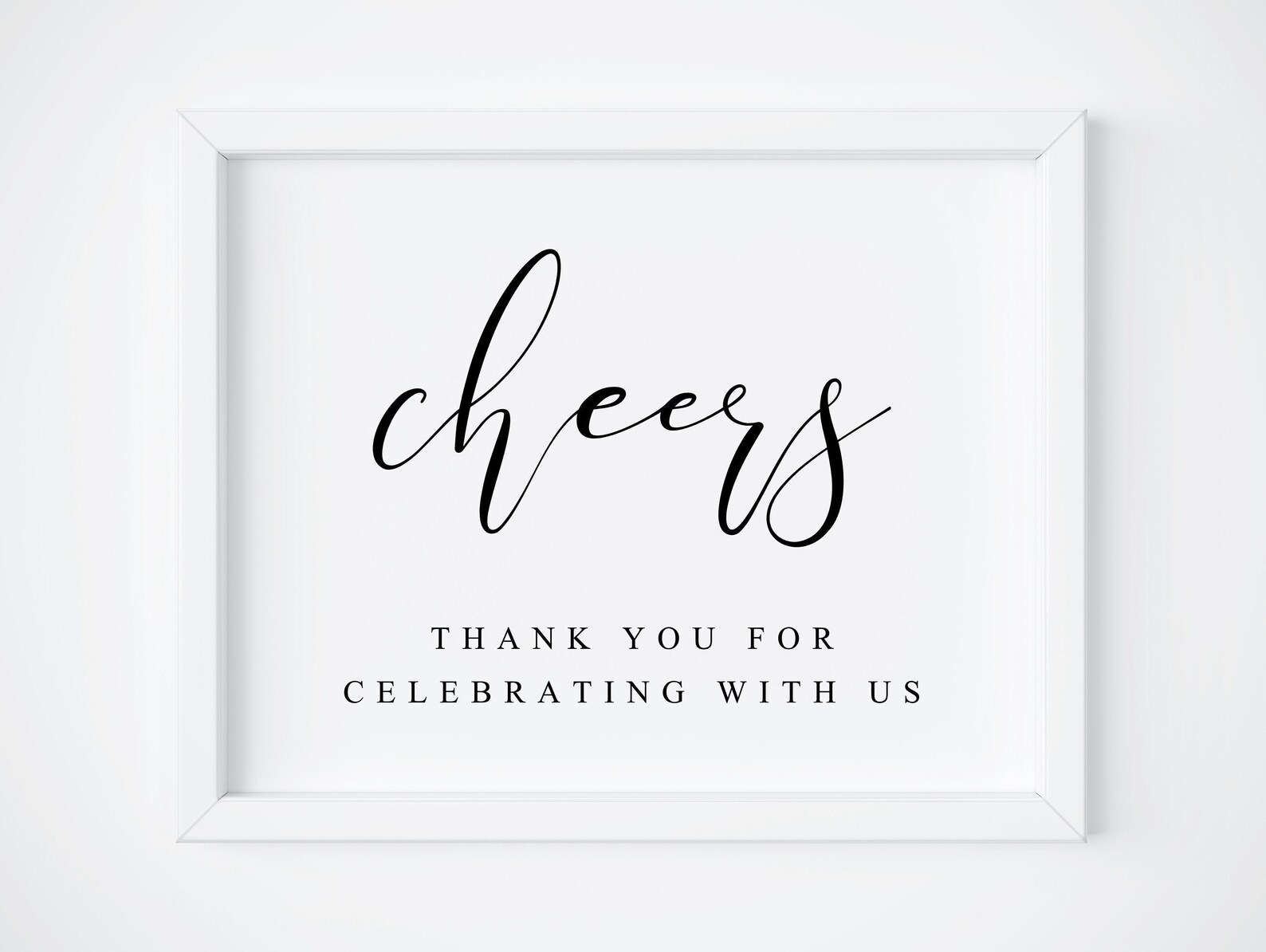 Cheers Sign-Wedding Cheers Sign-Cheer Printable-Open Bar | Etsy