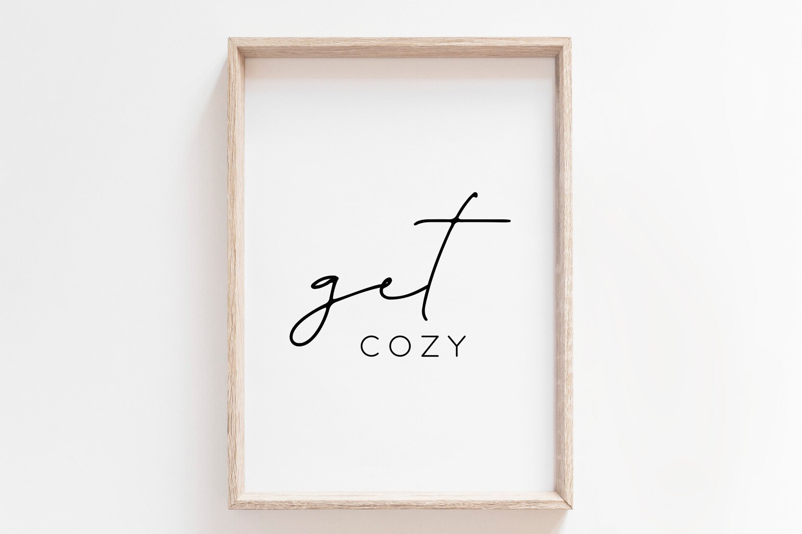 Get Cozy Printable. Get Cozy Sign. Get Cozy Wall Art. Living Room Quote ...