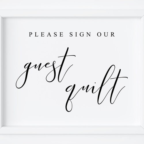 Please Sign Our Guest Quilt-wedding Quilt Guestbook - Etsy