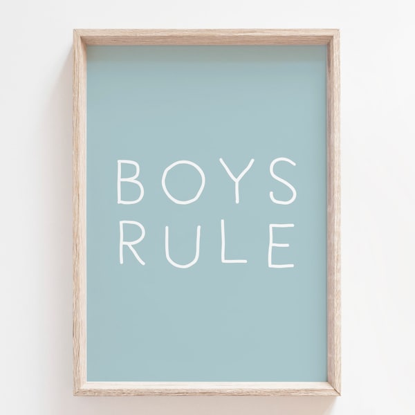 Boys Rule - Etsy