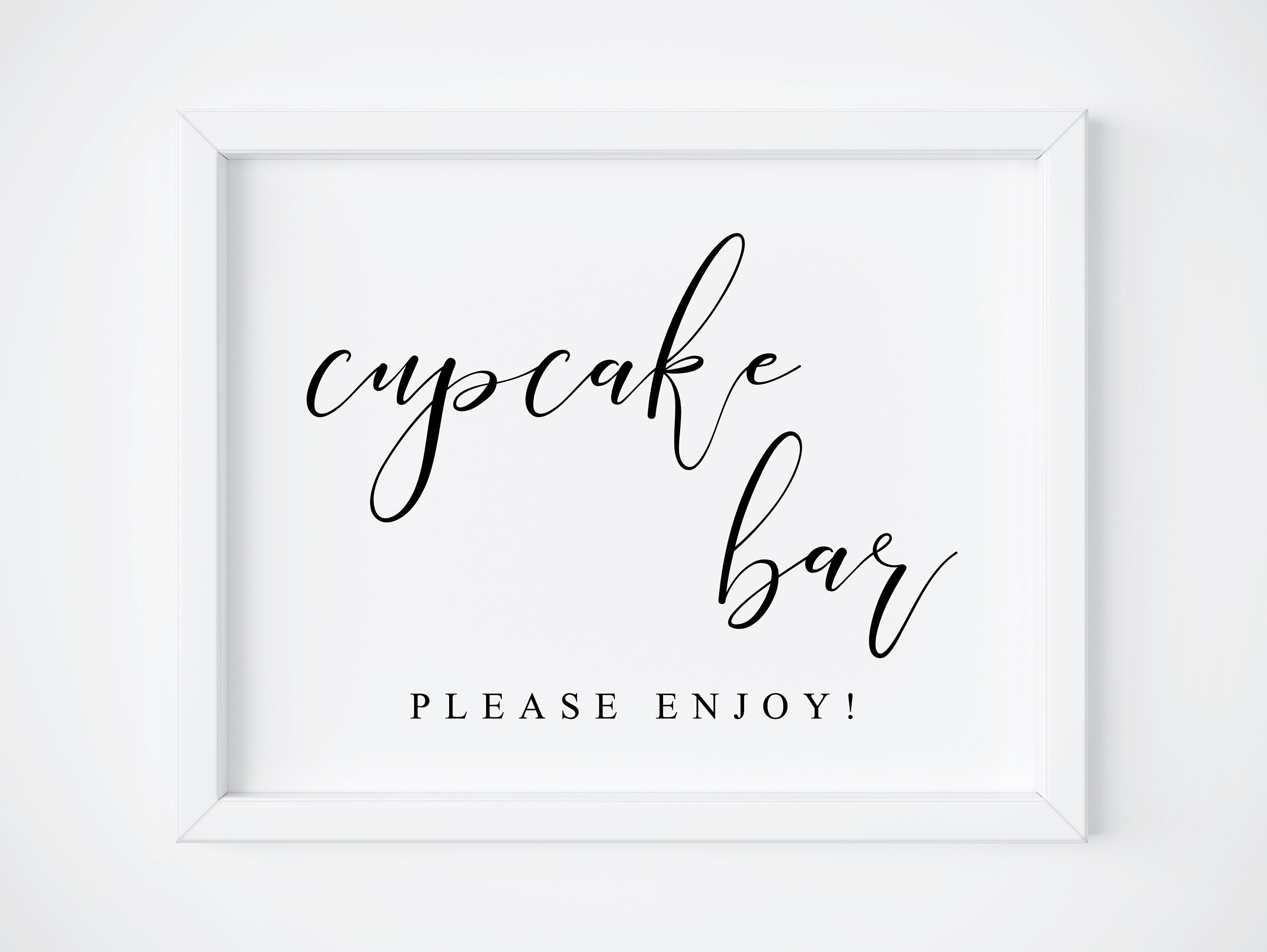 Cupcake Bar Sign.cupcake Sign.dessert Table Sign.wedding | Etsy
