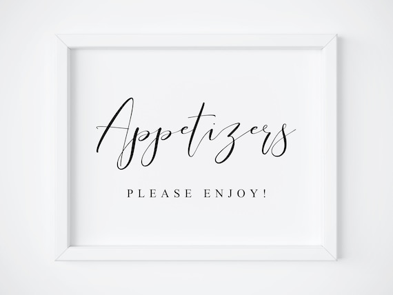 Appetizer Sign