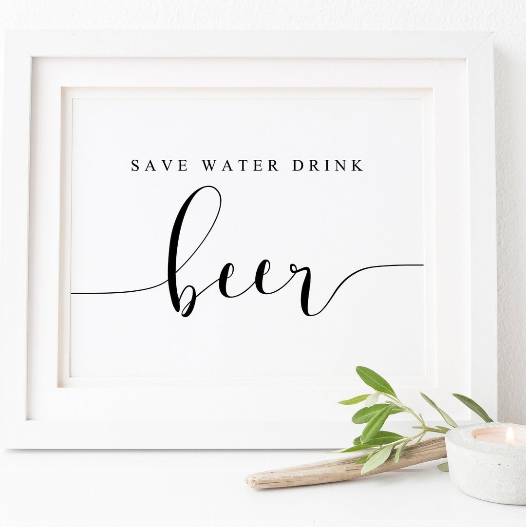 Beer Sign-wedding Beer Sign-wedding Bar Sign-open Bar Sign-alcohol Bar ...