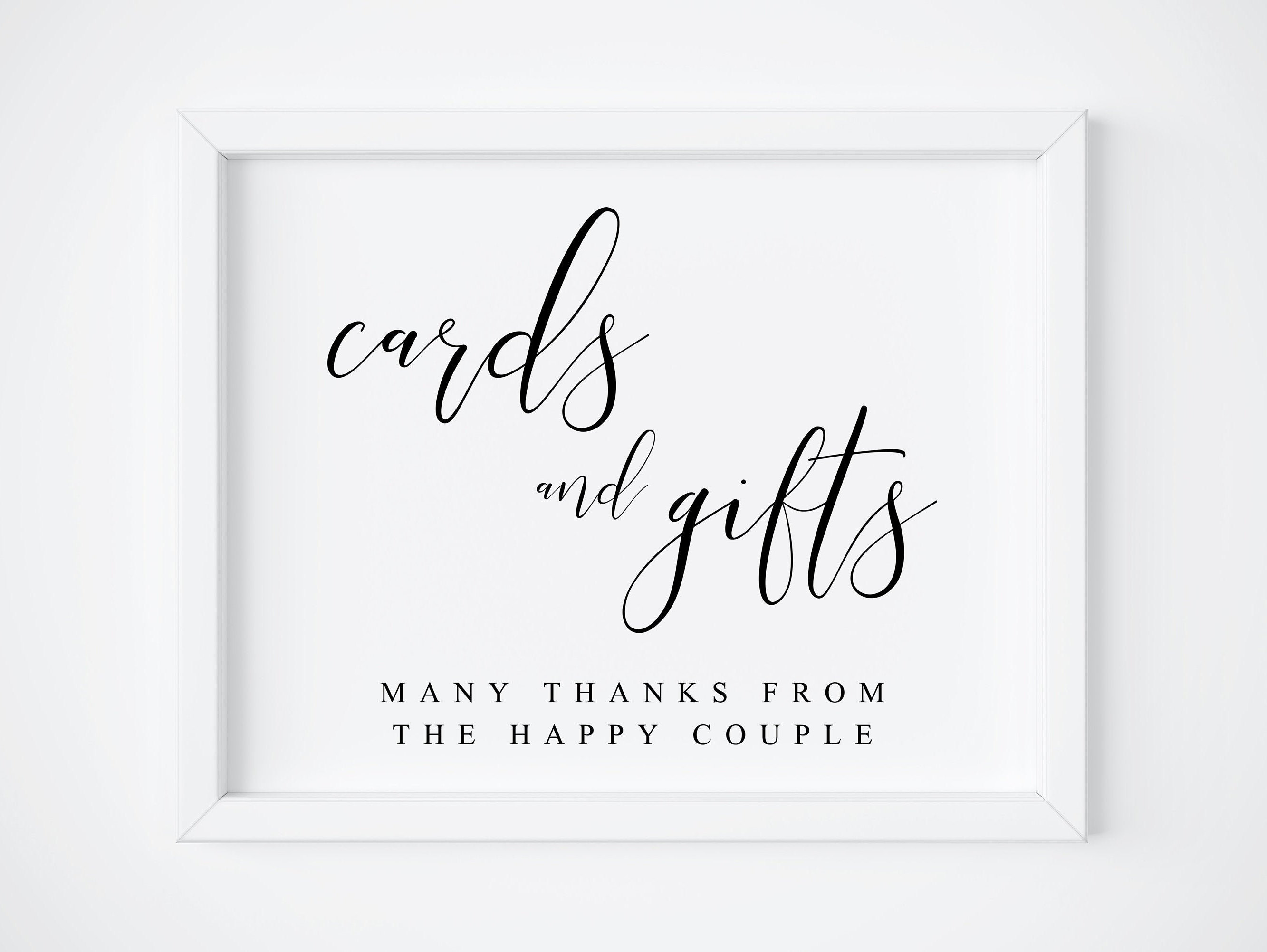 Cards and Gifts Sign.wedding Cards Sign.wedding Gifts Sign.cards and ...