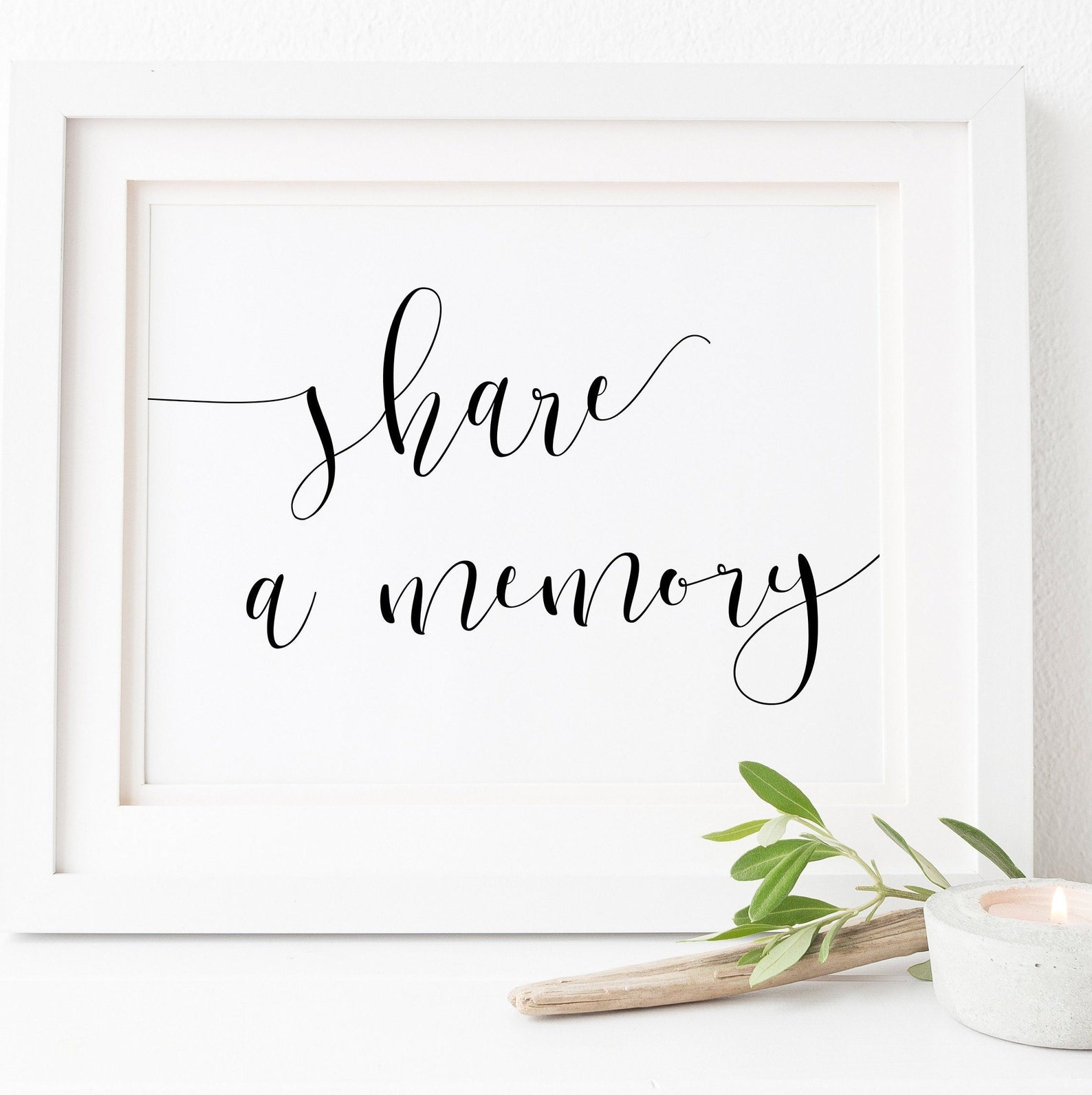 Share A Memory Sign.wedding Memory Sign.share A Memory Printable.loving ...