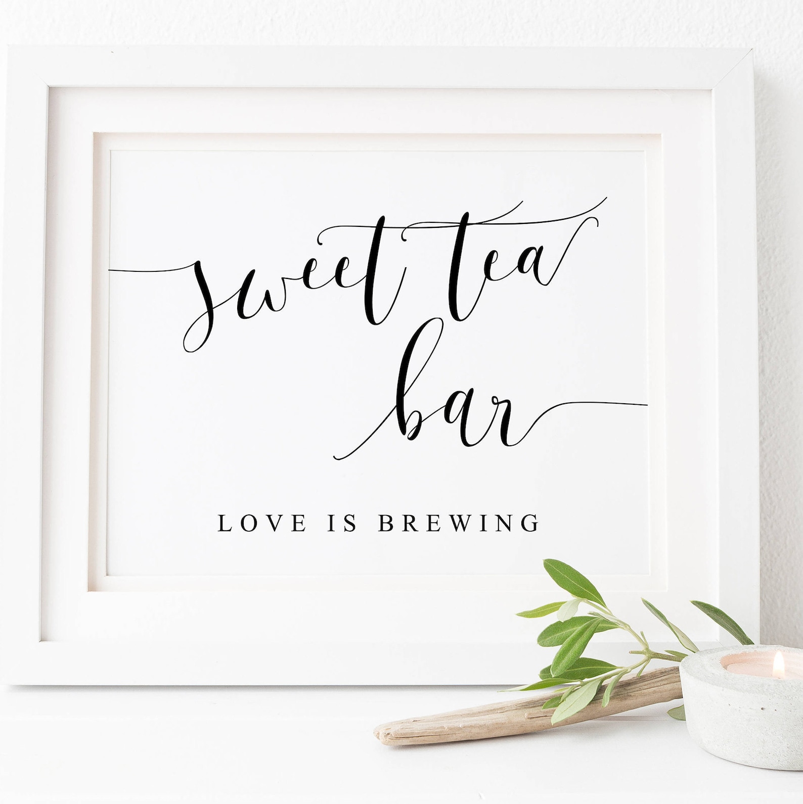 Sweet Tea Bar Sign-sweet Tea Sign-love is Brewing Sign-wedding | Etsy