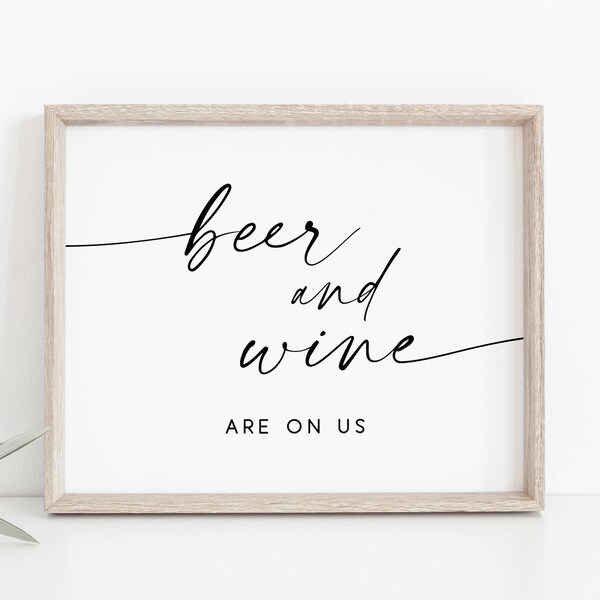 Beer and Wine Sign - Etsy