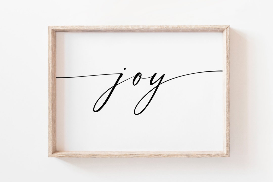 Joy Printable Art-choose Joy Print-printable Art-home Wall Art-joy Sign ...