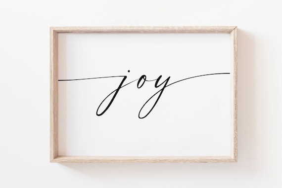 Joy Printable Art-Choose Joy Print-Printable Art-Home Wall | Etsy