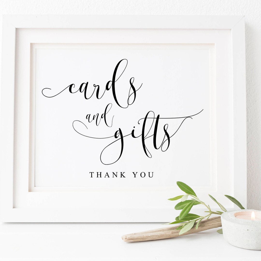 Cards and Gifts Sign,wedding Signs,wedding Cards Sign,card Table Sign ...