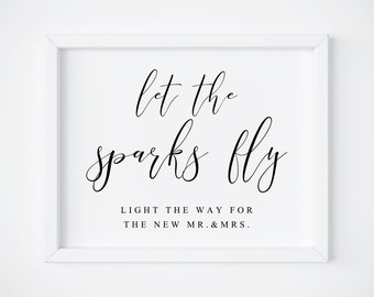 Let Sparks Fly Sign - Etsy