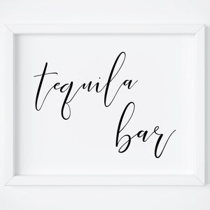 Tequila Bar Sign.open Bar Sign.wedding Signs.wedding Printables.wedding ...