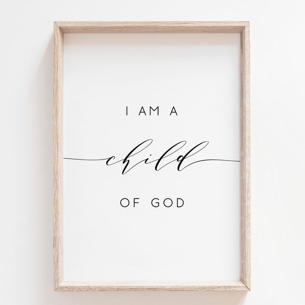 I Am a Child of God - Etsy