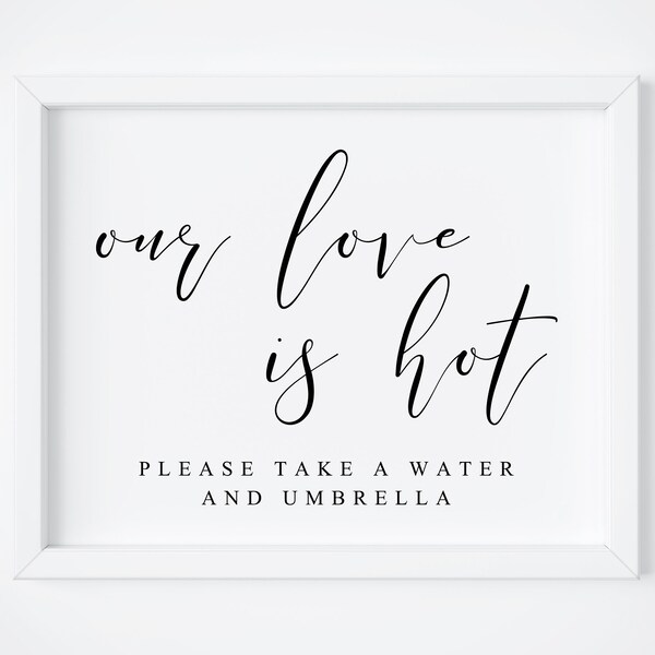 Our Love is Hot Sign - Etsy