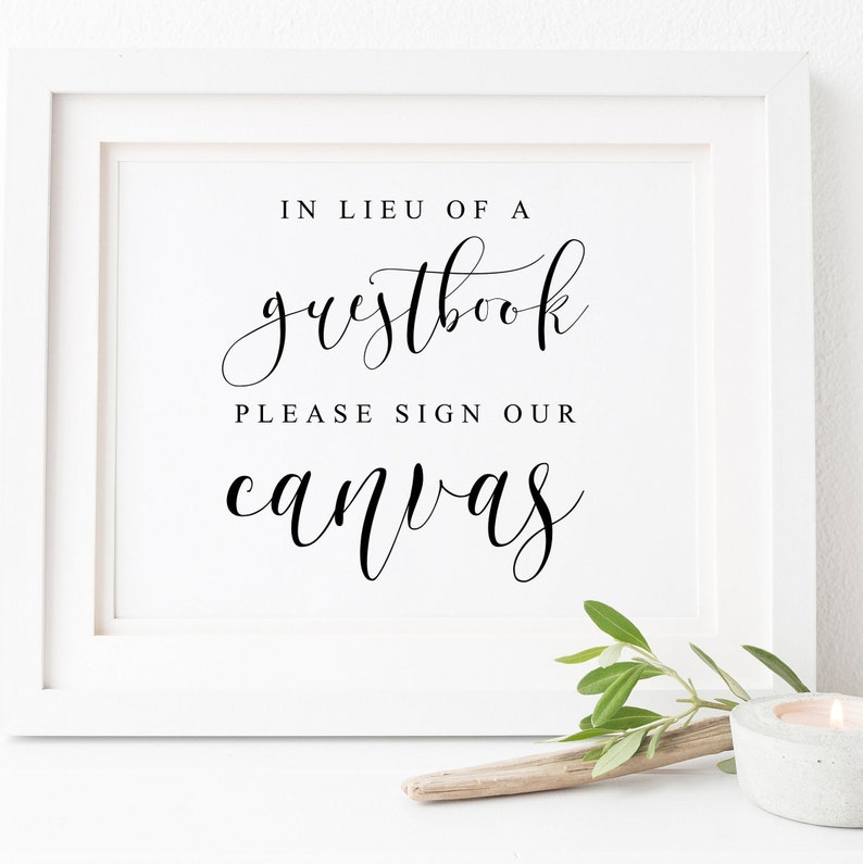 Wedding Canvas Sign.please Sign Our Canvas.canvas Wedding Sign.canvas ...