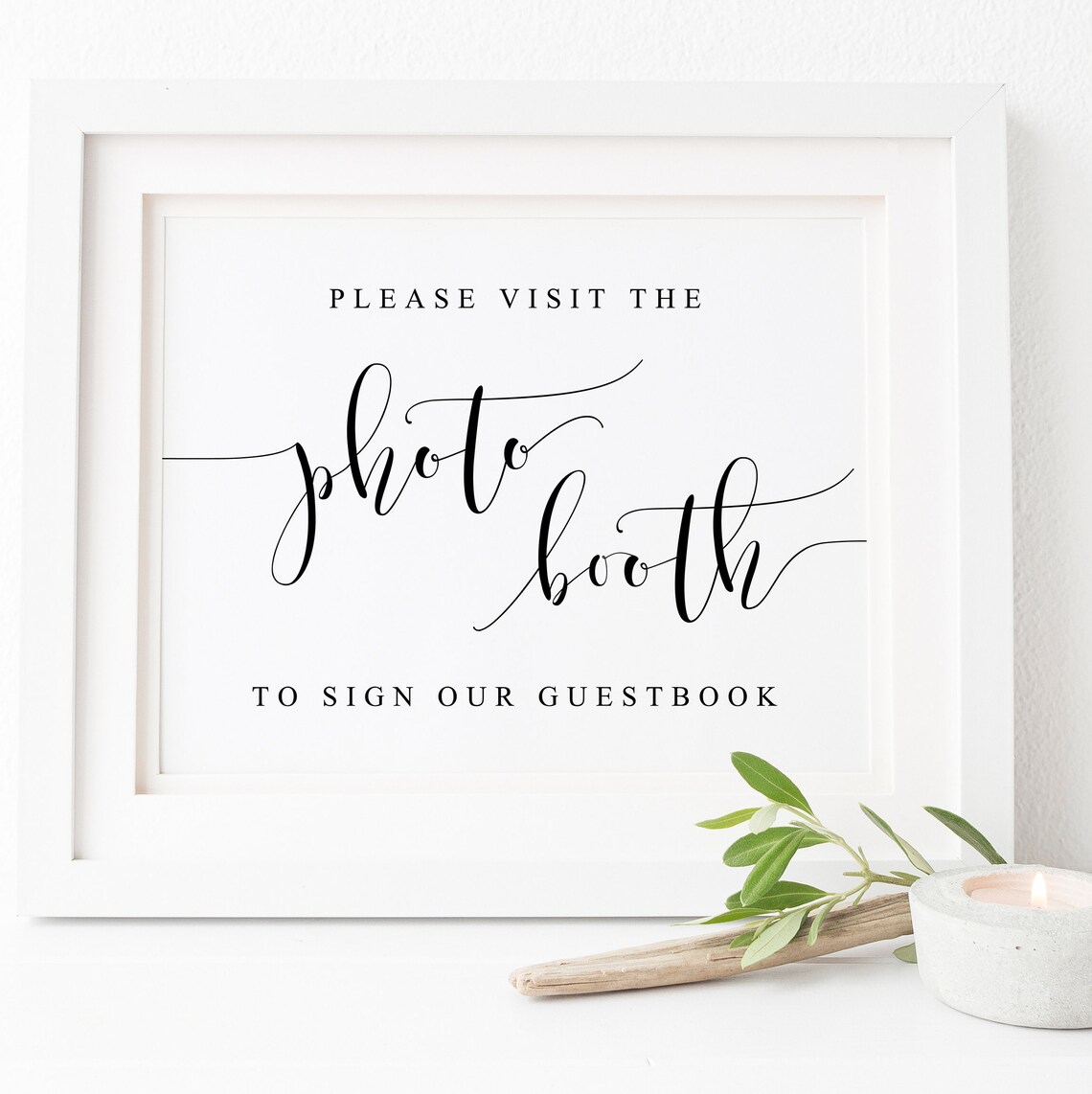 Photobooth Sign-please Sign Our Guestbook-wedding Guest Book Sign ...