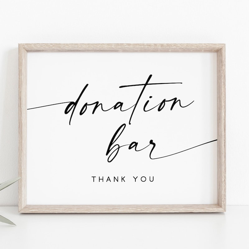 Donation Signs - Etsy