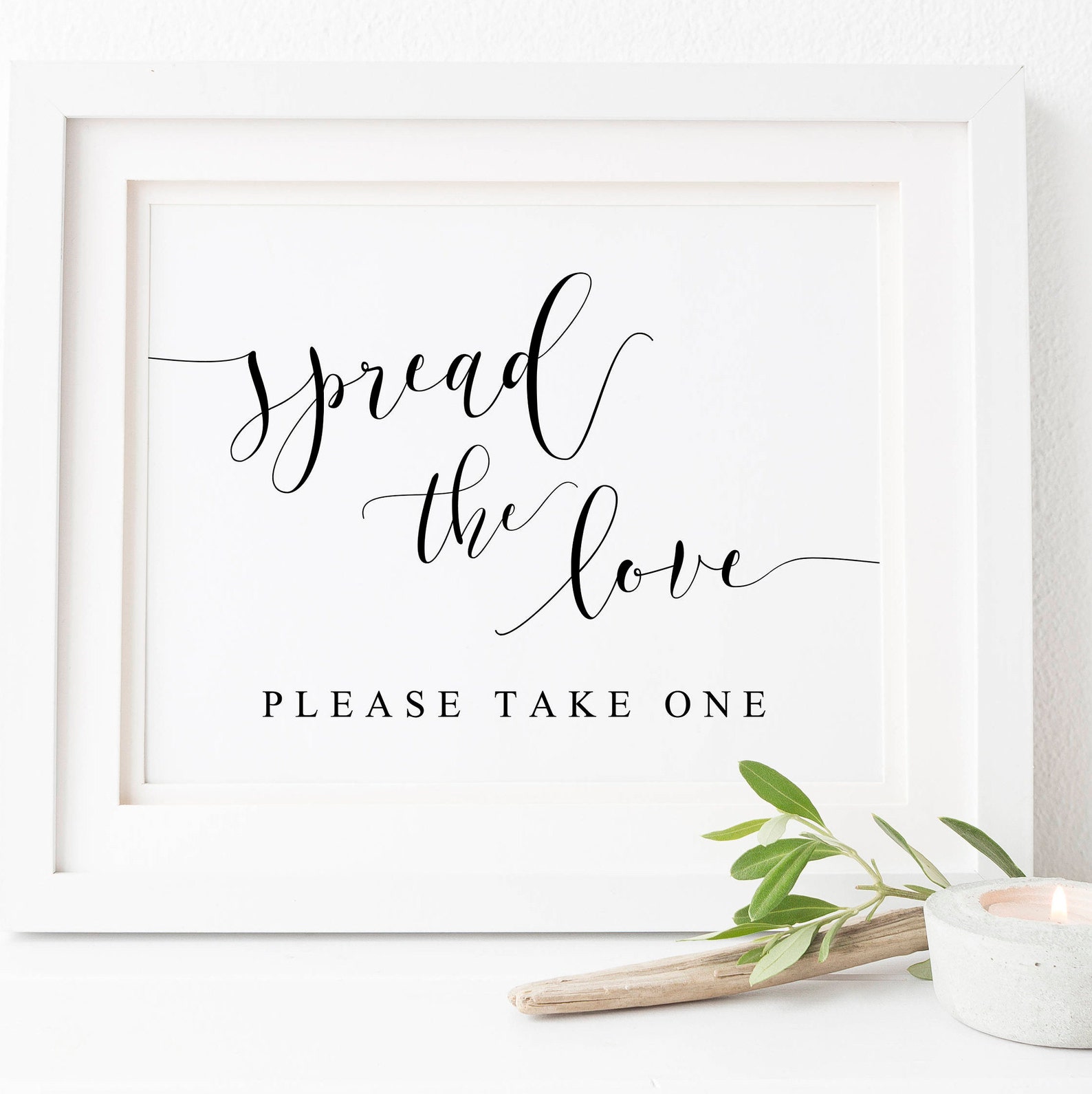 Spread the Love Wedding Sign-wedding Favor Sign- Favor Sign-wedding ...