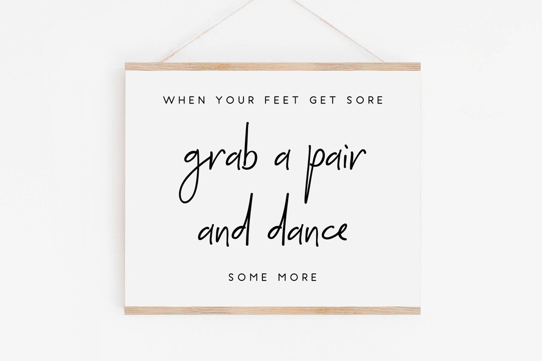 Dancing Shoes Sign-dancing Feet Sign-wedding Dancing Shoes Sign-wedding ...