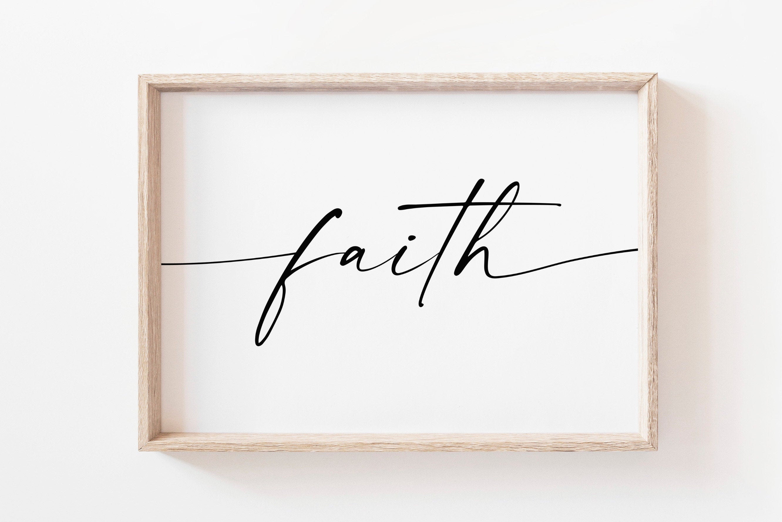 Faith Printable Art. Christian Print. Bible Verse Print. Faith | Etsy