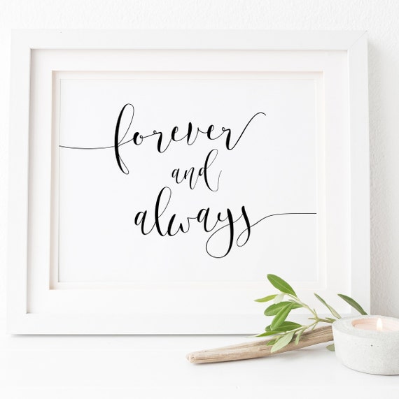 Forever and Always Printable. Forever and Always Sign. Wedding | Etsy