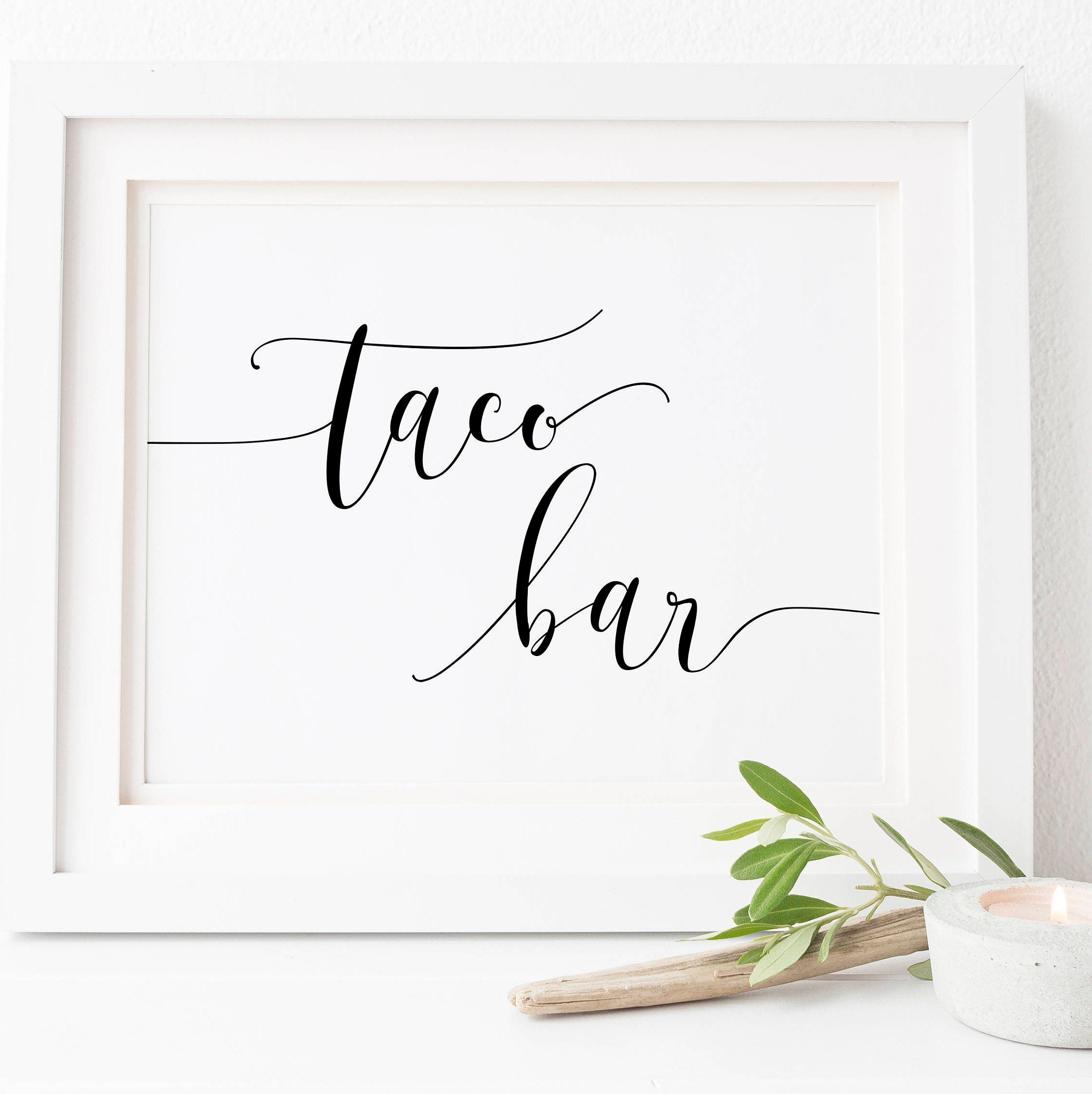 Taco Bar Sign-taco Bar Wedding Sign-taco Bar Printable-wedding Decor ...