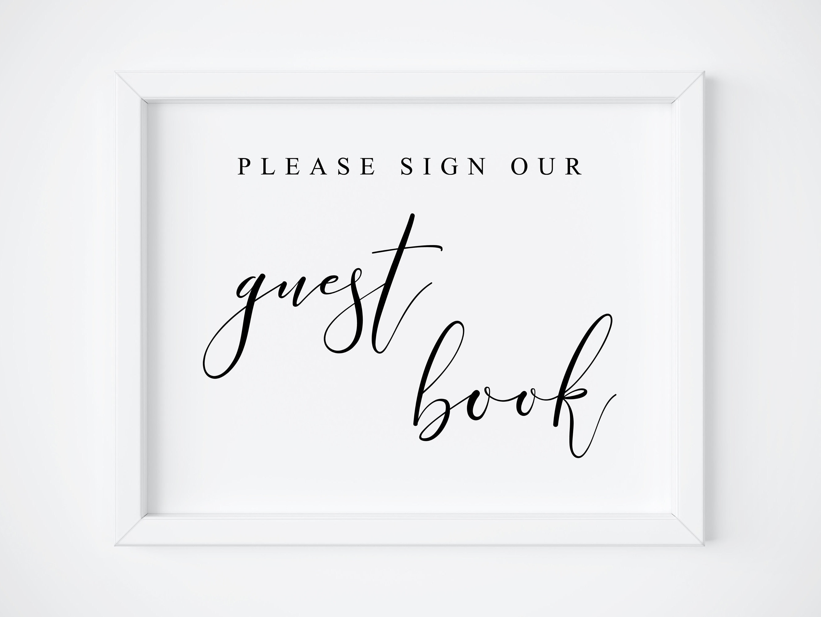 Please Sign Our Guestbook-wedding Guest Book Sign-wedding | Etsy