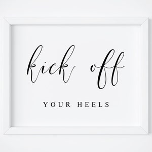 Kick off Your Heels Sign-dancing Shoes Sign-wedding Dancing - Etsy