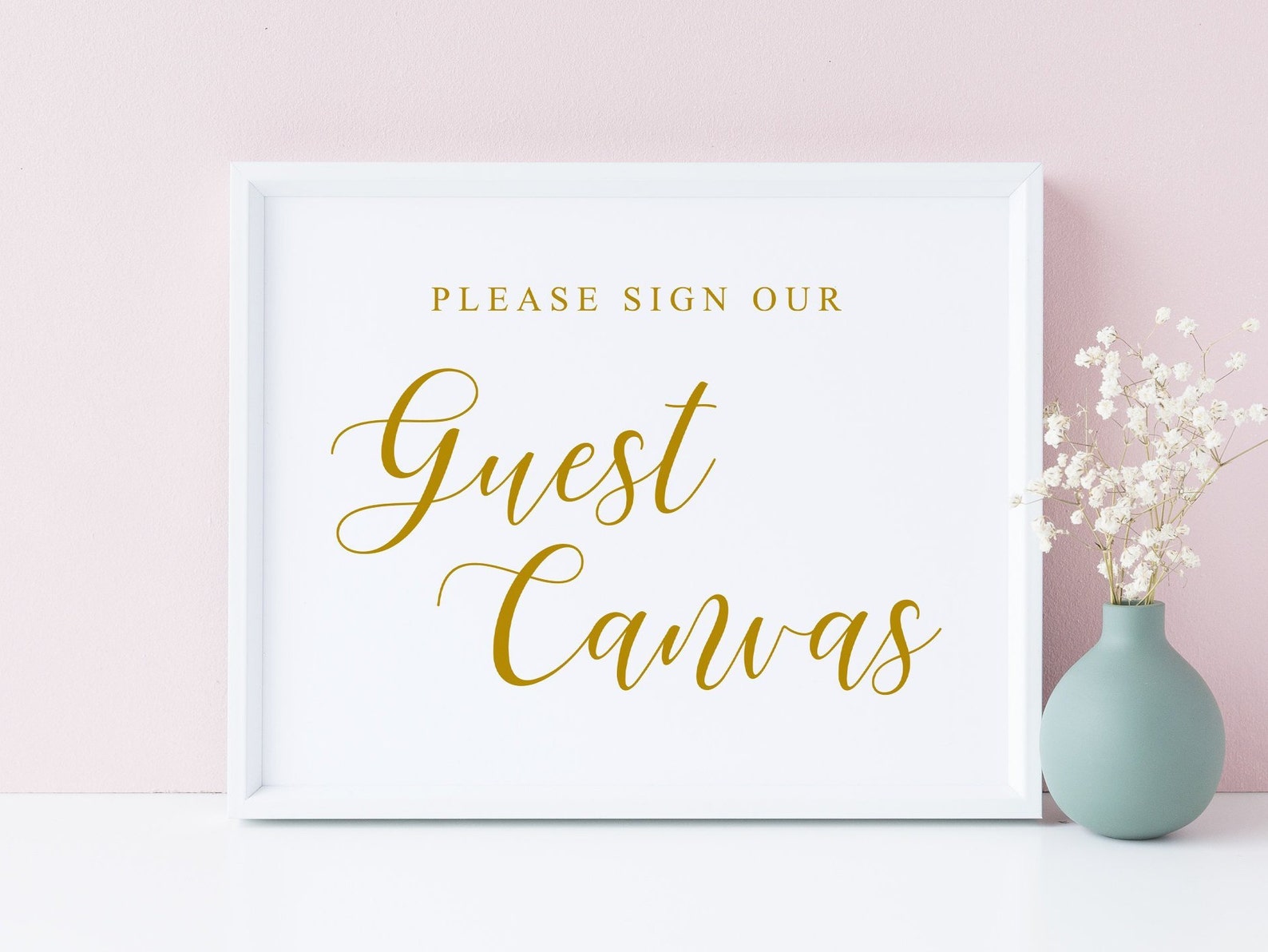 Please Sign Our Guest Canvas.canvas Sign.wedding Signs.canvas - Etsy