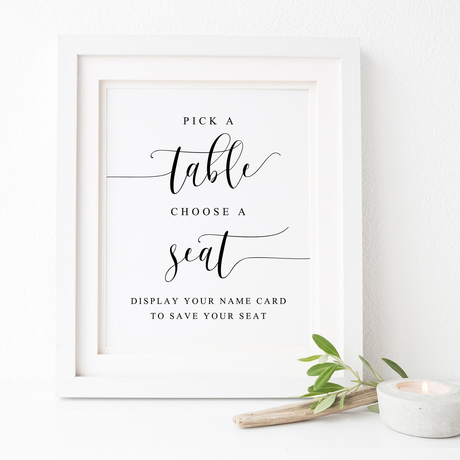 Find Your Table Sign.please Find Your Seat Sign.take Your Name Card ...