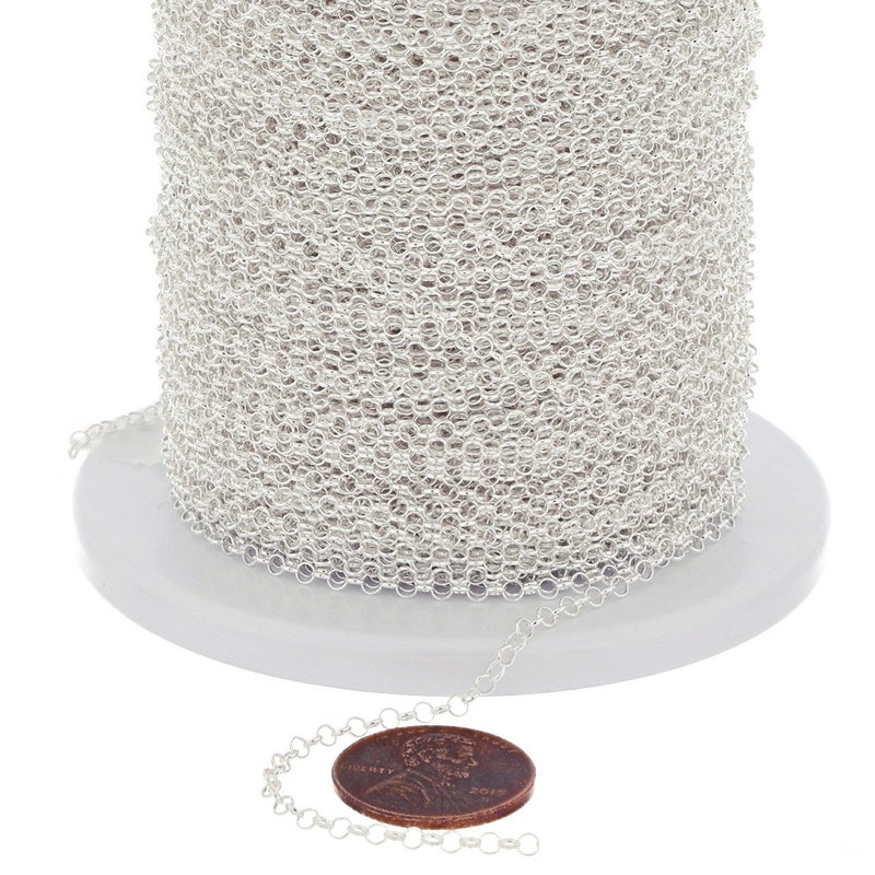 Silver Metal Chain Roll - Etsy