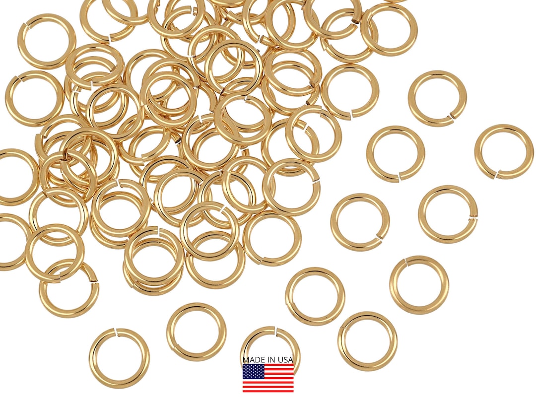 5 Pcs 14K Gold Filled Open Jump Rings, 9mm 16 Gauge - Etsy