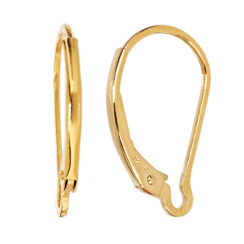 Leverback Earring Hook Gold - Etsy