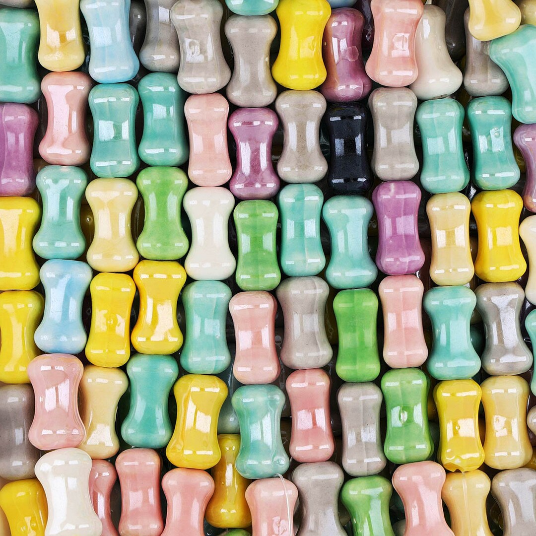 Ceramic Bone Beads - Mulitcolored(crm1001314) - Etsy