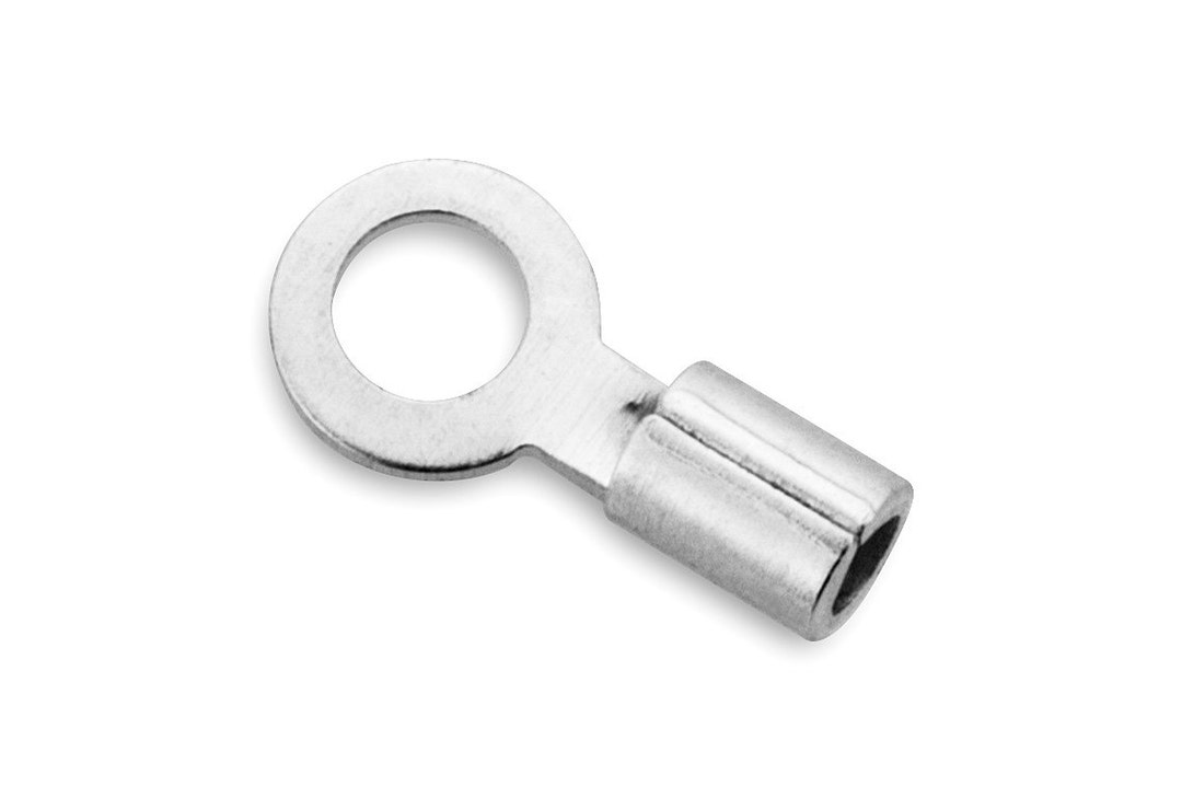 10 Pcs 1 Mm ID Silver Crimp End Caps SS4005102 - Etsy