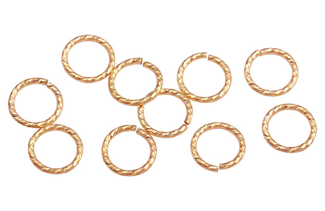 14K Gold Filled Open Sparkle Jump Rings 20 Gauge 5mm 10pc GF4008212 - Etsy