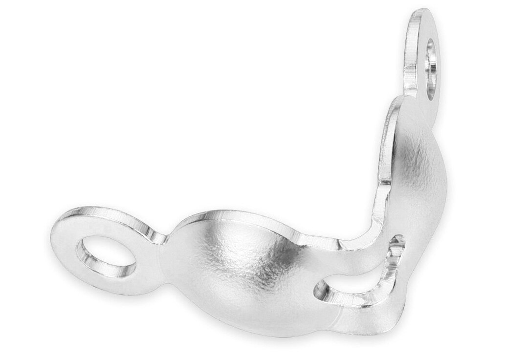 10 Pcs Sterling Silver Clamshell With 2 Rings SS4001801 - Etsy