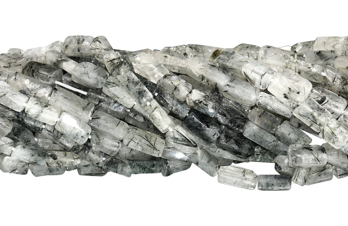 13 IN Strand 4x9 Mm Rutilated Quartz Rectangle Shaped Smooth - Etsy