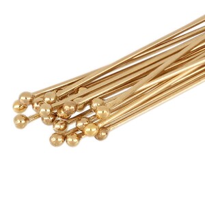 10 Pc Bag of 1 Inch 22 Gauge 14K Gold Filled Ball Head Pins (GF4003321 ...