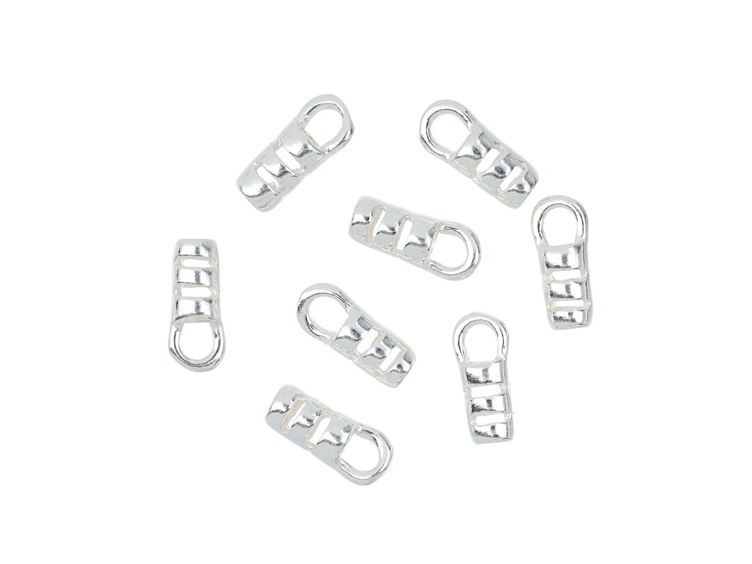 Sterling Silver Crimp End Cap W/ring 1.2mm - 4 Pcs (SS4005113) - Etsy