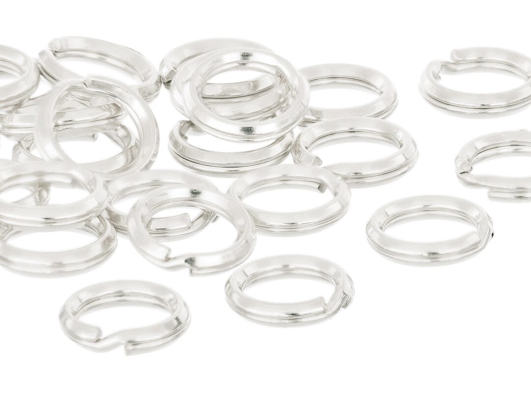 5 Pcs Bag of 7 Mm Sterling Silver Split Ring (SS4003207) - Etsy