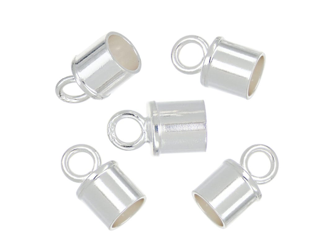 Sterling Silver End Caps 4mm ID - 2 Pcs (SS4003504) - Etsy