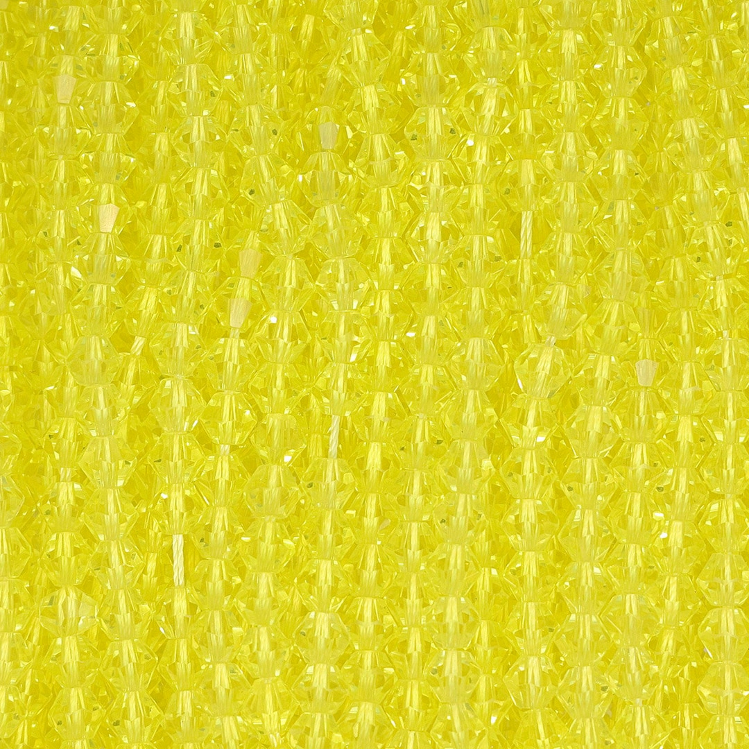 Bicone Faceted Glass Beads 6mm - Neon Yellow (GLBC660105) - Etsy