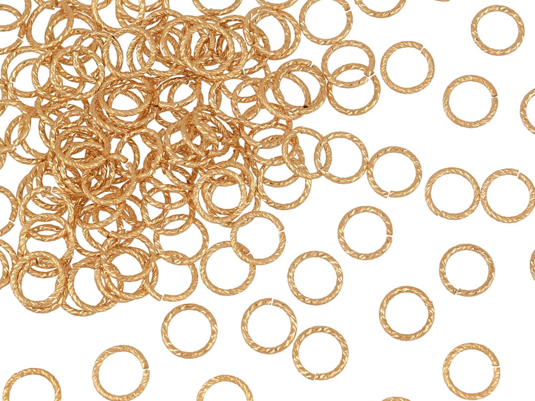 10 Pc 6.5 Mm 20 Gauge 14K Gold Filled Open Sparkle Jump Rings ...